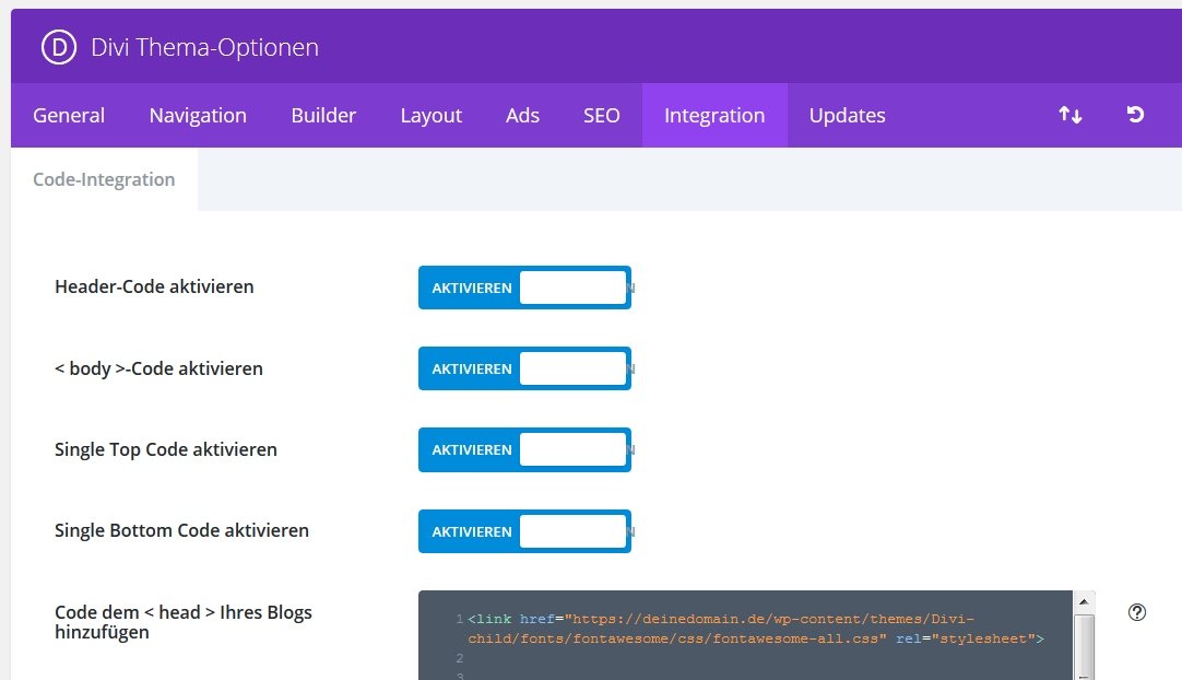 FontAwesome lokal in Divi einbinden und über CSS verwenden - Webdesign & Wordpress | Marjeta ...
